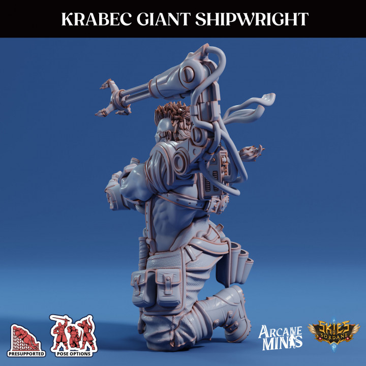 3D Printable Krabec Giant Shipwright by Sordane Publishing