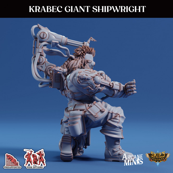 3D Printable Krabec Giant Shipwright by Sordane Publishing