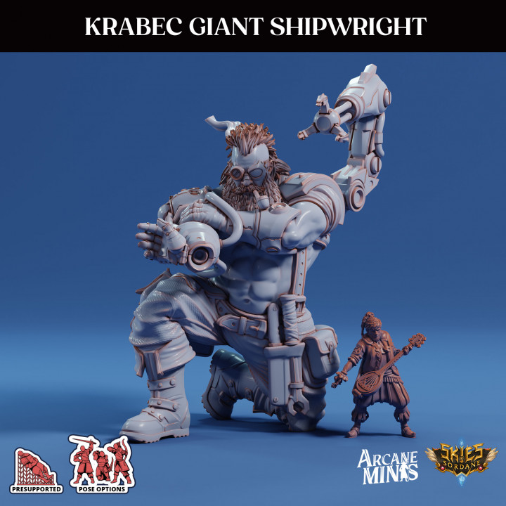 3D Printable Krabec Giant Shipwright by Sordane Publishing