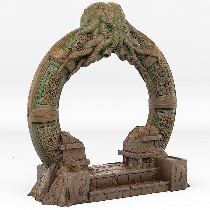 3D Printable CTHULHU'S PORTAL WITH ITS TENTACLE EFFECT by Fantastic ...