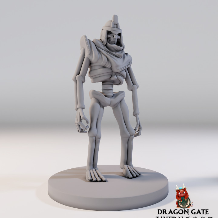 3D Printable Obsidian Skeleton guards by Dragon Gate Tavern