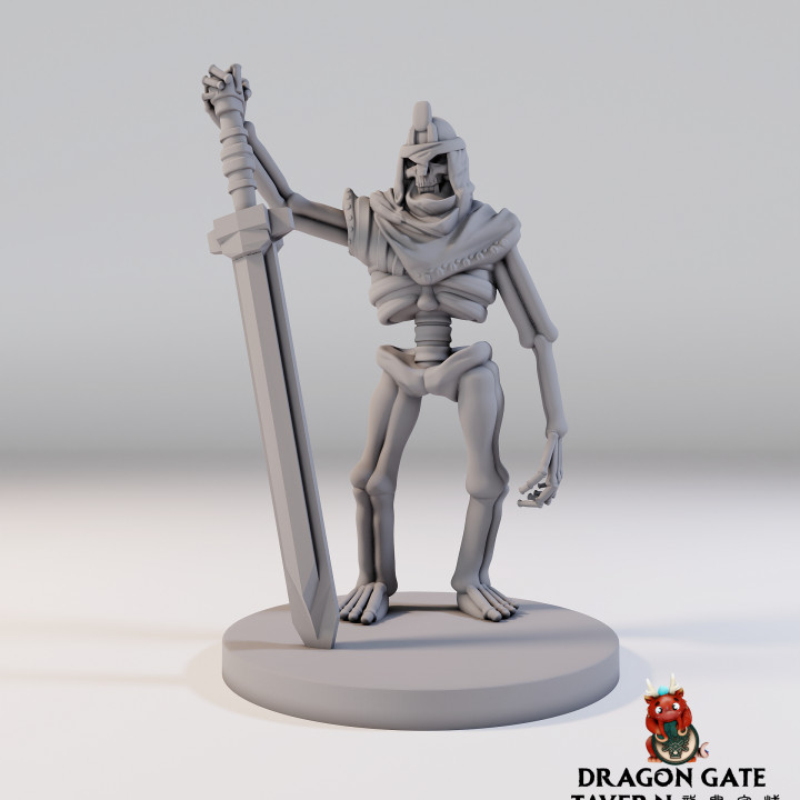 3D Printable Obsidian Skeleton guards by Dragon Gate Tavern