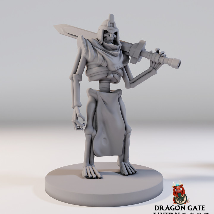 3D Printable Obsidian Skeleton guards by Dragon Gate Tavern
