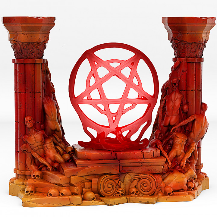3D Printable HELL PORTAL WITH ITS PENTACLE EFFECT by Fantastic Portals ...