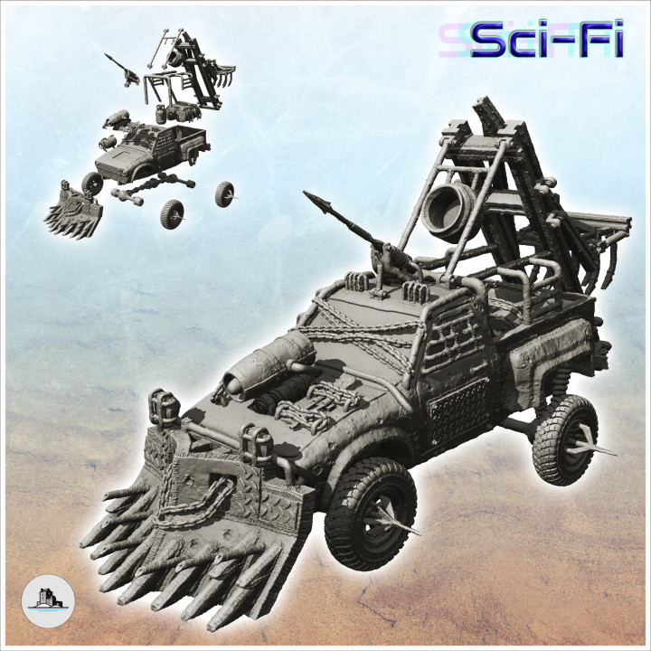 3D Printable Post-apo vehicles pack No. 1 - Future Sci-Fi SF Post ...