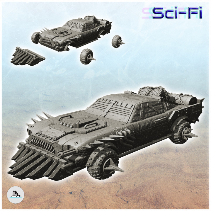 3D Printable Post-apo vehicles pack No. 1 - Future Sci-Fi SF Post ...