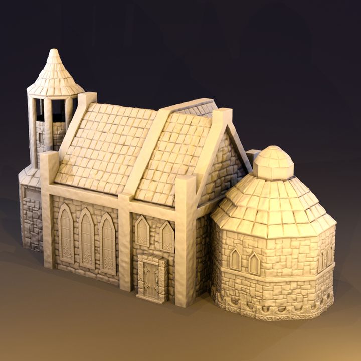 3D Printable The Radiant Hope Chapel/Church by Krakulu
