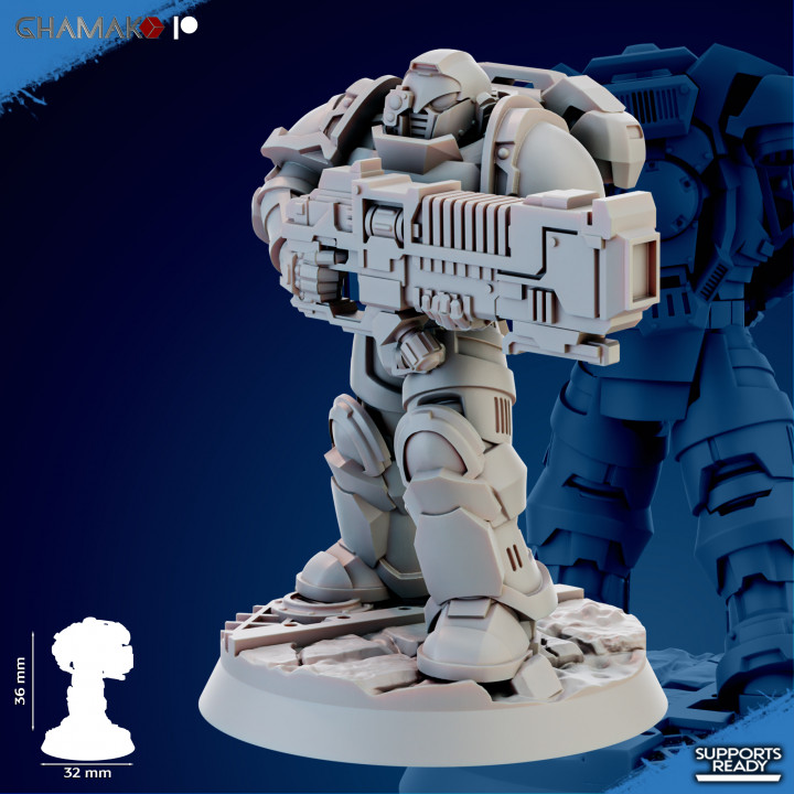 3D Printable Plasma Devastator Squads by Ghamak