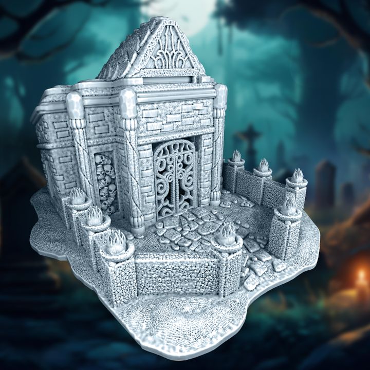 3D Printable Crypt Entrance by Krakulu