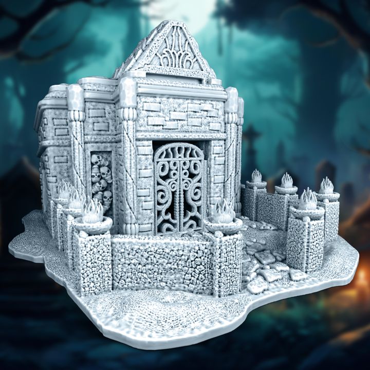 3D Printable Crypt Entrance by Krakulu