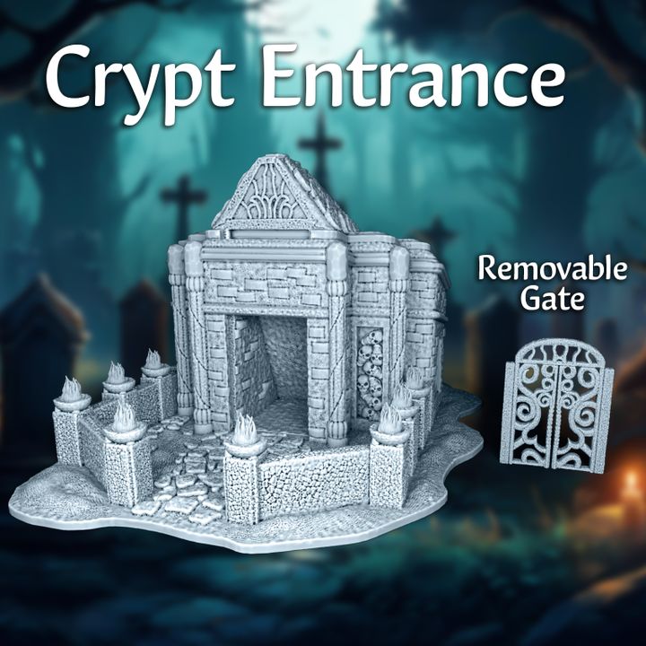 3D Printable Crypt Entrance by Krakulu