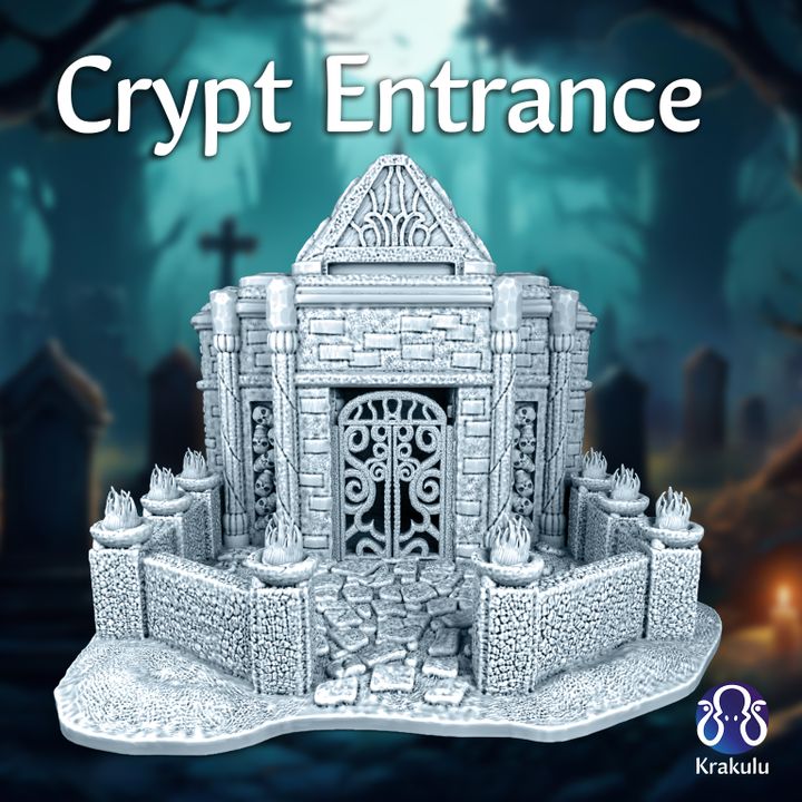 3D Printable Crypt Entrance by Krakulu