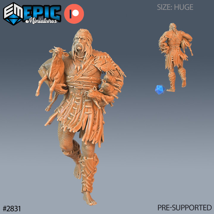 3D Printable Jötunn Giant Tribe Set / Male Arctic Guard / Wildling ...