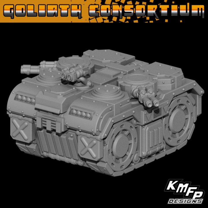 3D Printable Goliath Consortium Heavy APC (6-8mm) by KMFP Designs