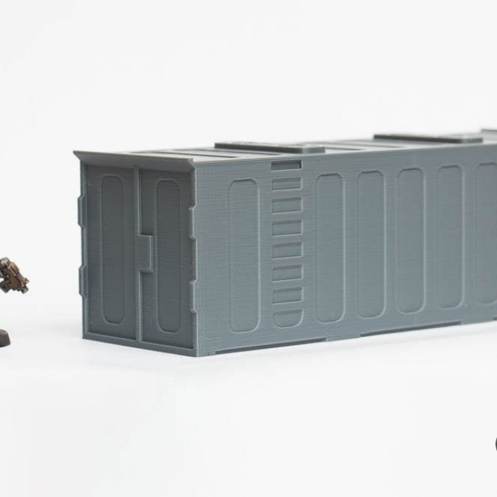 3D Printable Sci Fi Shipping Container STL - 3D Printable Wargaming ...