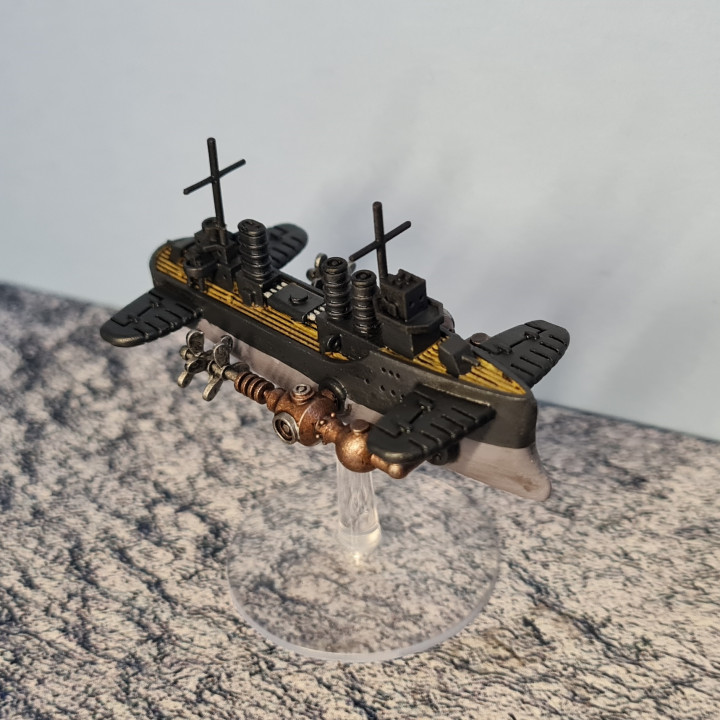 3D Printable Steampunk Flying Destroyer by Lee McColl