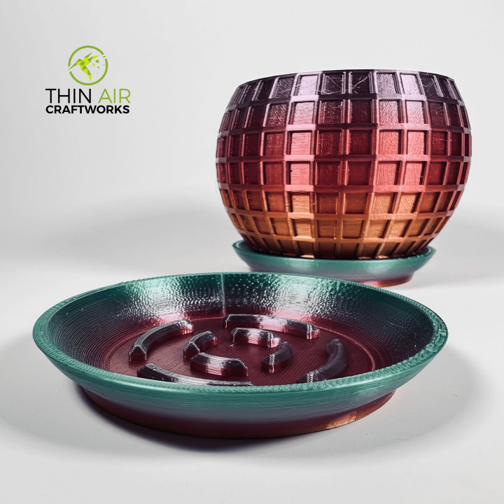 3D Printable Textured Planter Series by Thin Air 3D