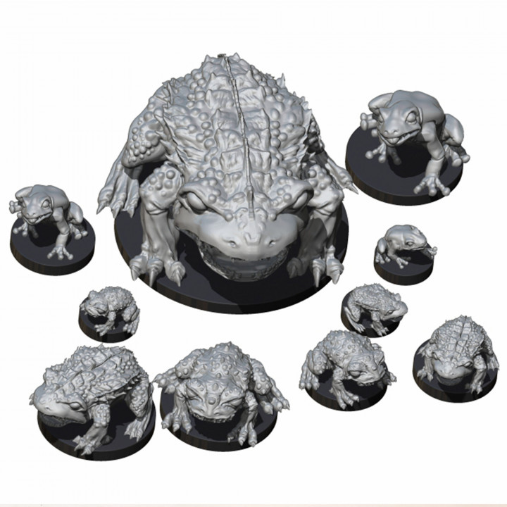 3D Printable Giant Frogs by Dark-Platypus Studio