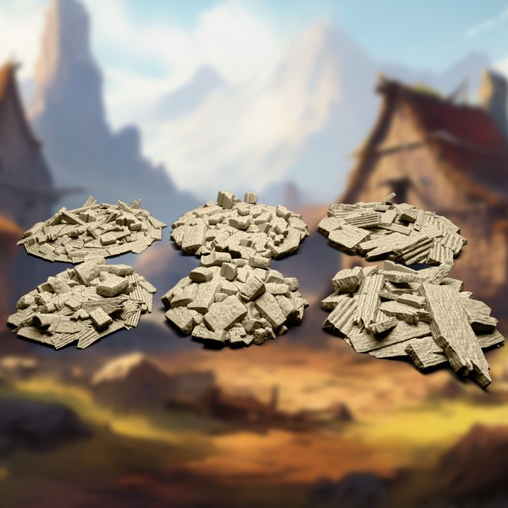 3D Printable Rubble Set by Krakulu