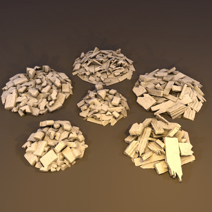 3D Printable Rubble Set by Krakulu