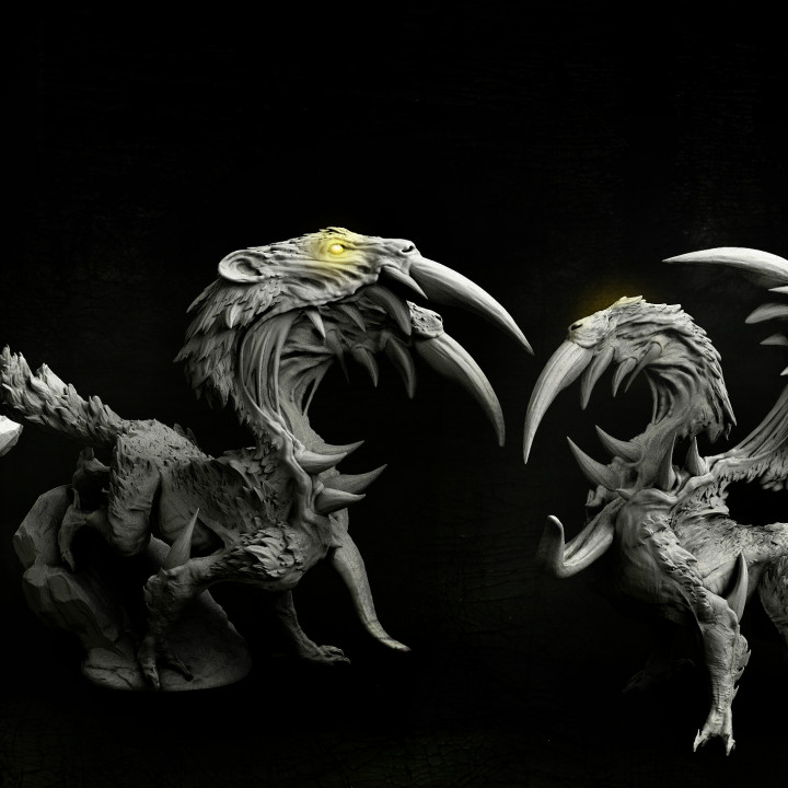3D Printable Fractured Beast (2 poses) by Mini Monster Mayhem