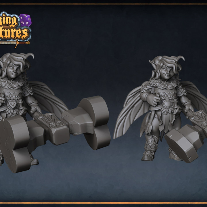 3D Printable Barbarian Fairy by Jacob Olsson - Roleplaying & Miniatures