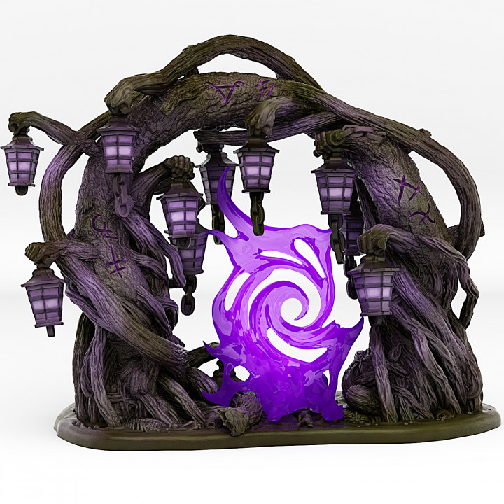 3D Printable CREEPY FOREST PORTAL WITH ITS DARK MAGIC EFFECT by ...