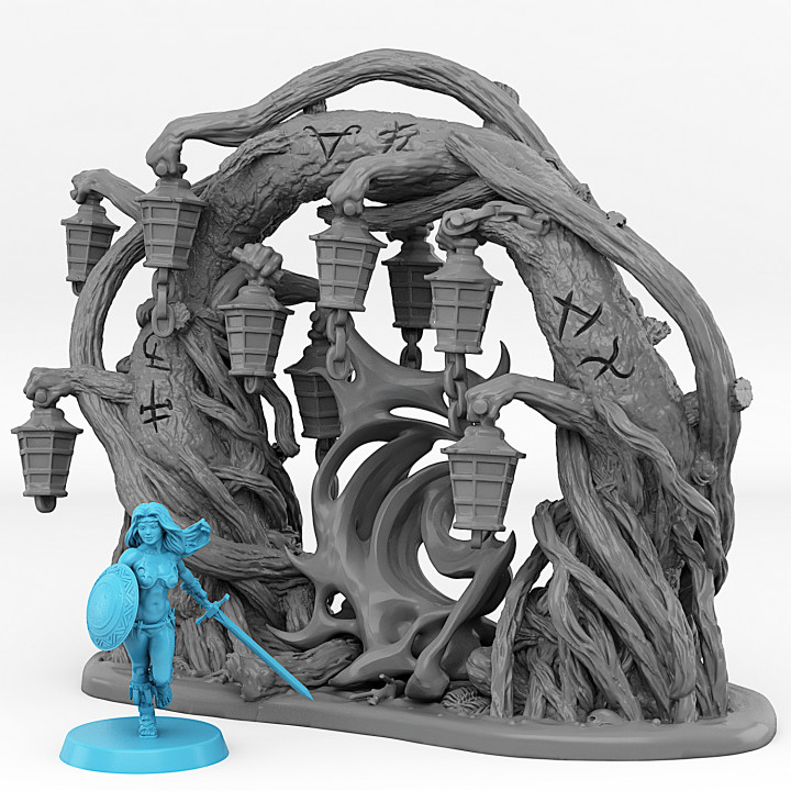 3D Printable CREEPY FOREST PORTAL WITH ITS DARK MAGIC EFFECT by ...