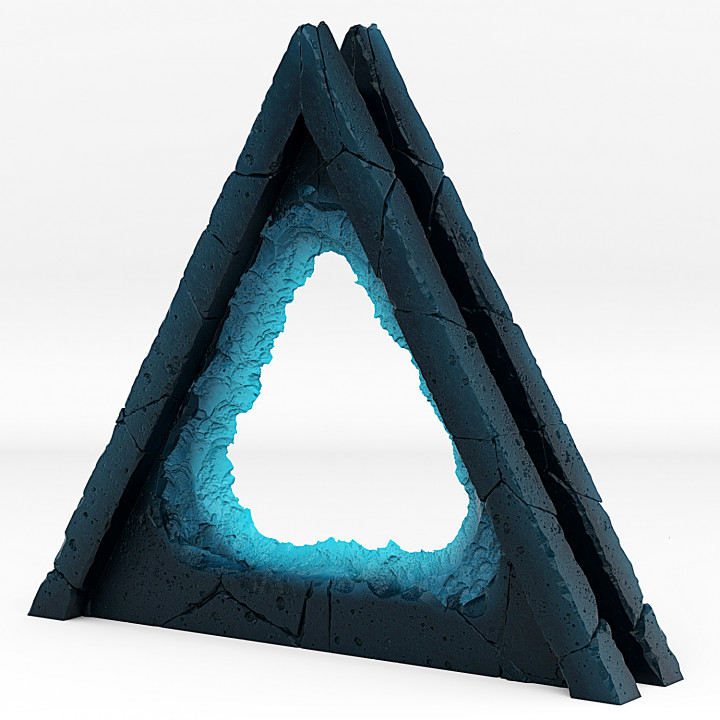 3D Printable ALIEN PYRAMID PORTAL WITH ITS TRANSPORT EFFECT by ...