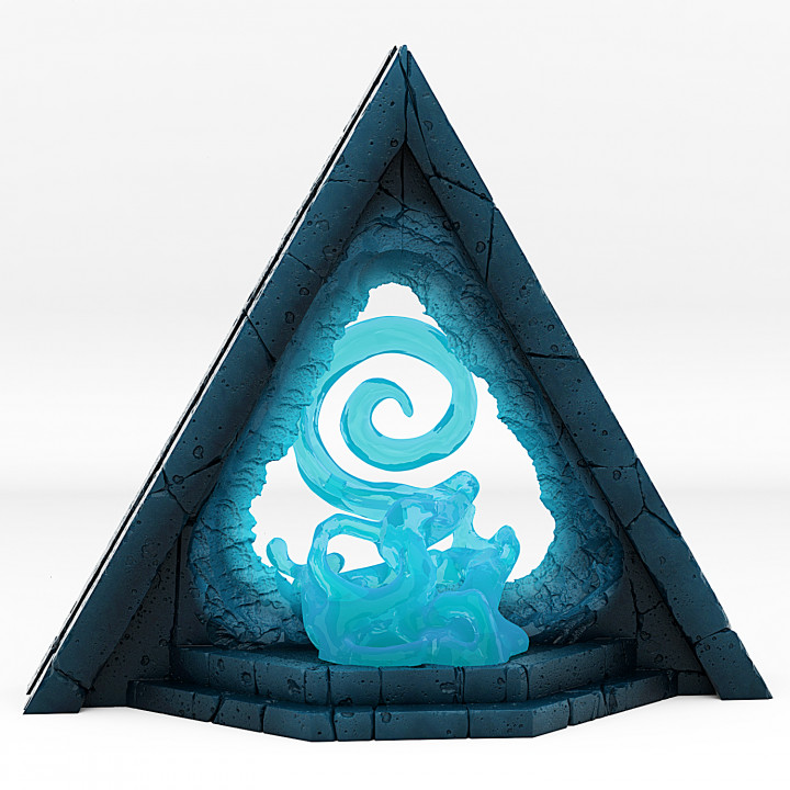 3D Printable ALIEN PYRAMID PORTAL WITH ITS TRANSPORT EFFECT by ...