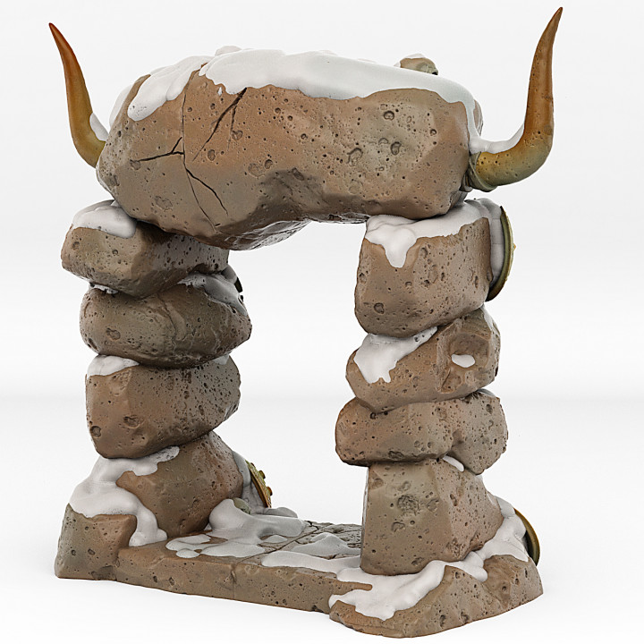 3D Printable NORTHMEN PORTAL WITH ITS SNOWY EFFECT by Fantastic Portals ...