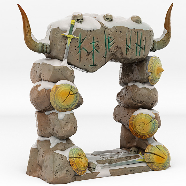 3D Printable NORTHMEN PORTAL WITH ITS SNOWY EFFECT by Fantastic Portals ...