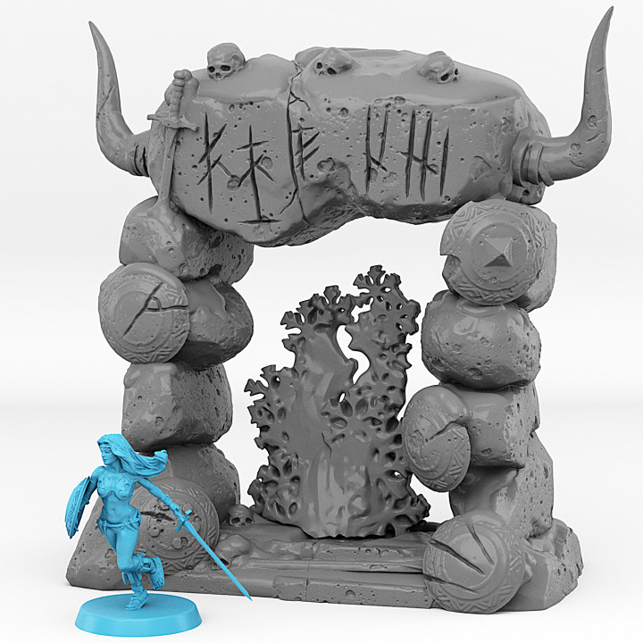 3D Printable NORTHMEN PORTAL WITH ITS SNOWY EFFECT by Fantastic Portals ...