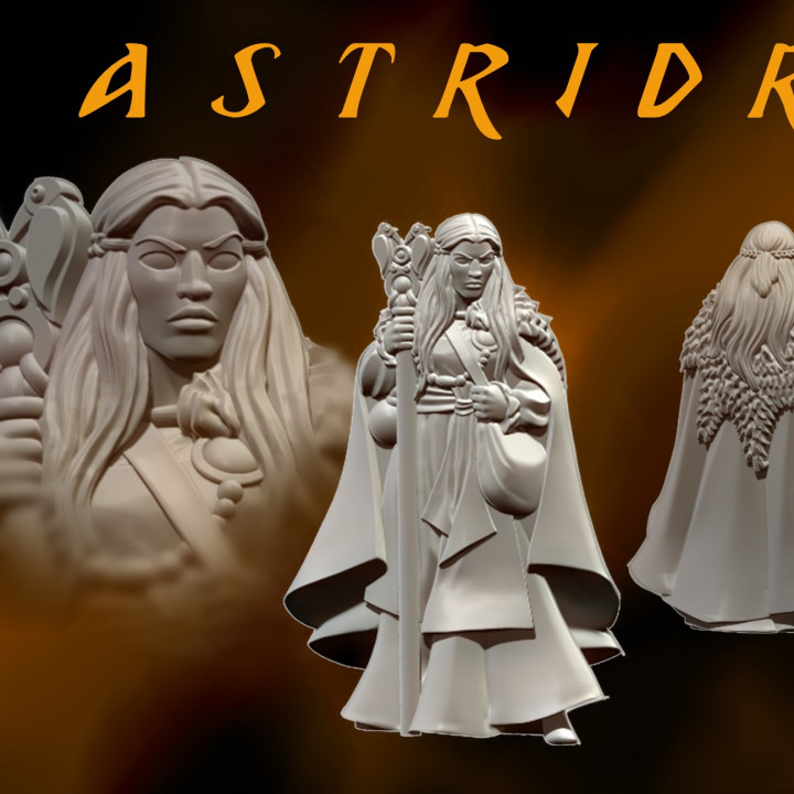 3D Printable Astrid of the Stones by Red Box Games