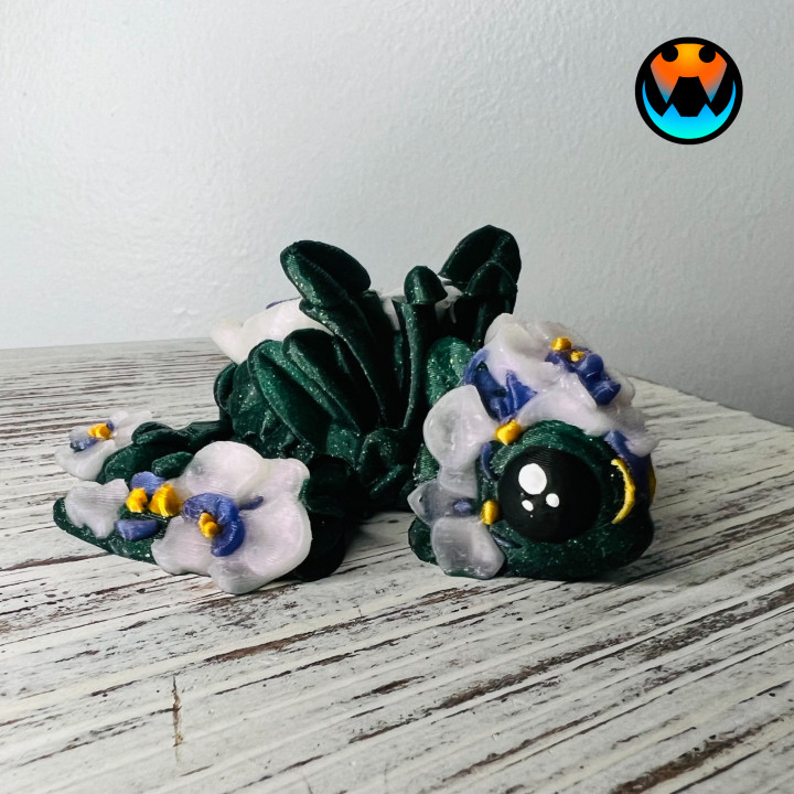 3D Printable Orchid Turtle by Cinderwing3D