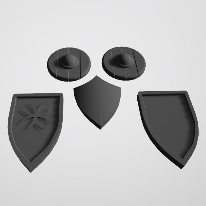 3D Printable Shields - Supportless by Balázs Patonai