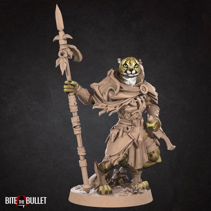 3D Printable Tabaxi Ranger by Bite the Bullet