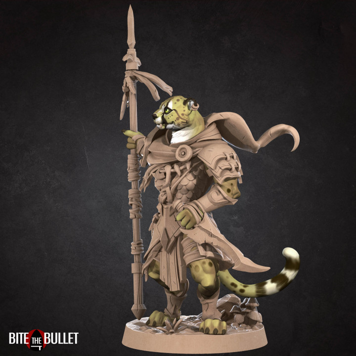 3D Printable Tabaxi Ranger by Bite the Bullet