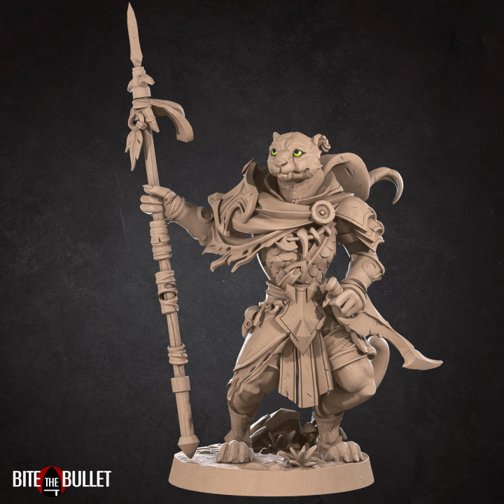 3D Printable Tabaxi Ranger by Bite the Bullet