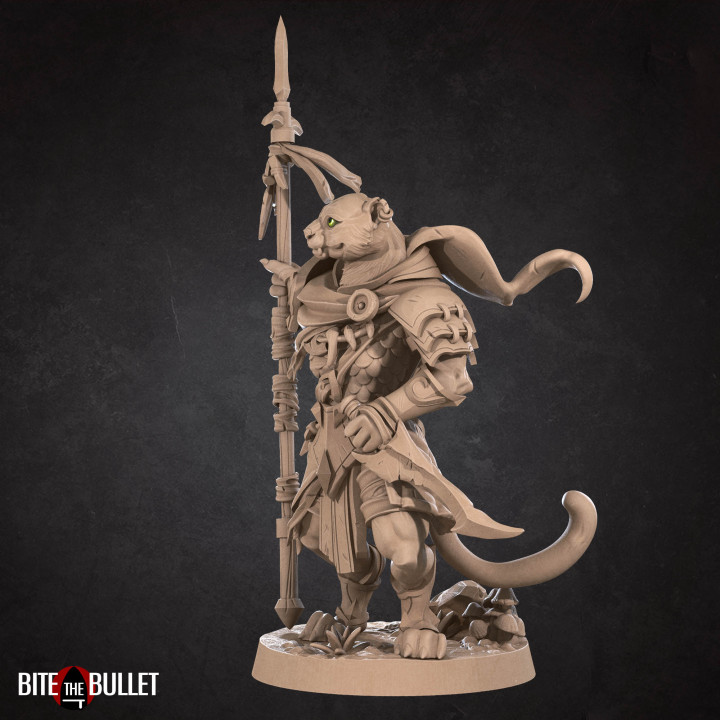 3D Printable Tabaxi Ranger by Bite the Bullet