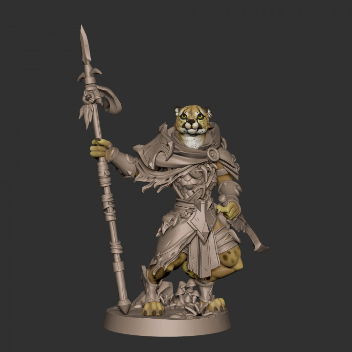 3D Printable Tabaxi Ranger by Bite the Bullet