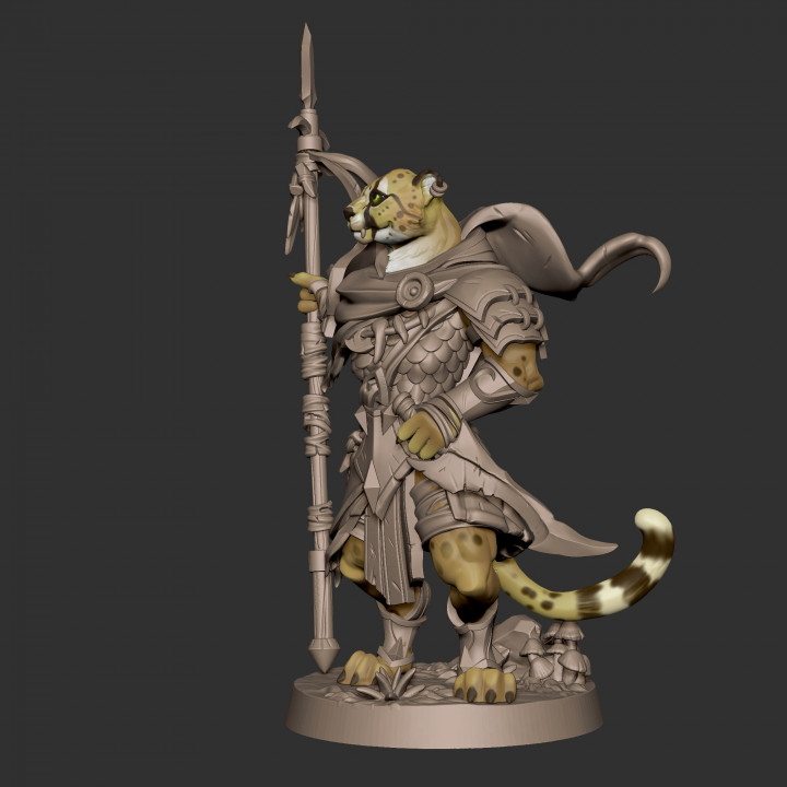 3D Printable Tabaxi Ranger by Bite the Bullet