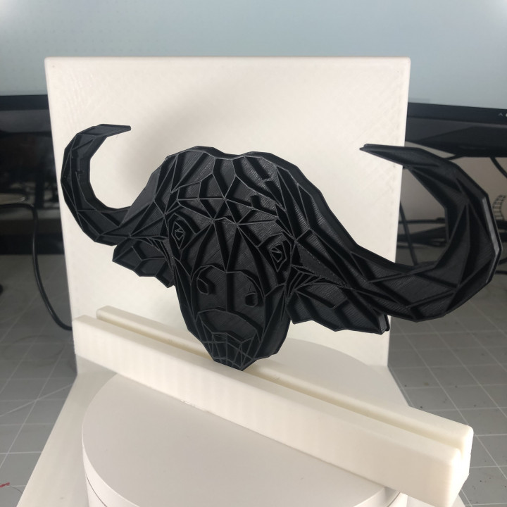 3D Printable Ox Wall Art by Ethan Montgomery