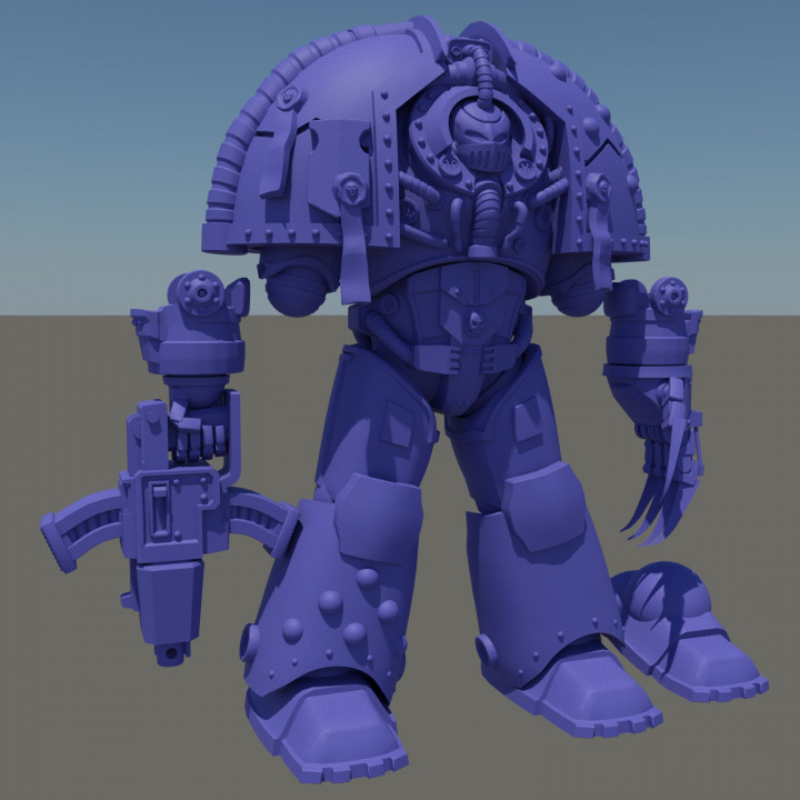 3D Printable Posable Retro RT Exo-armour (true scale prototype) by ...