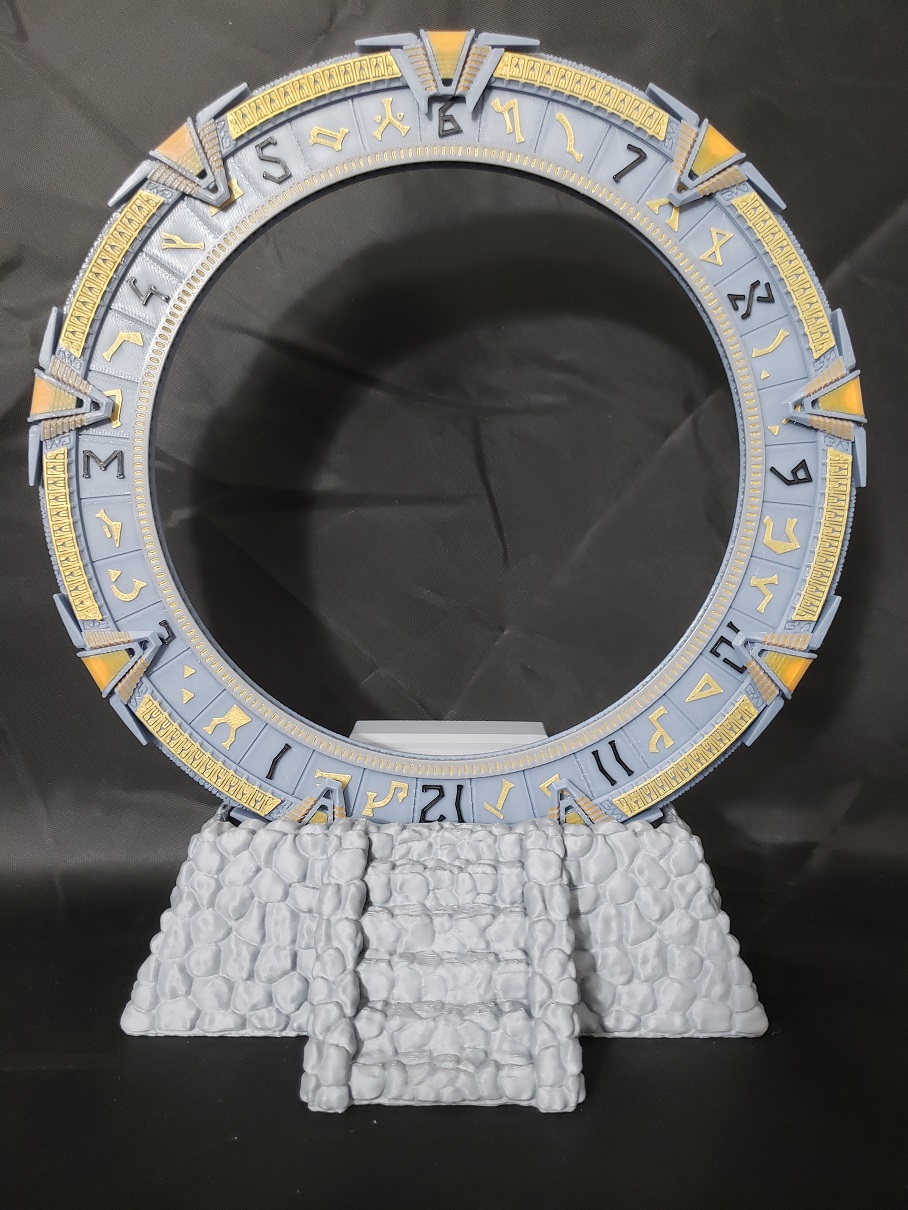 3D Printable Stargate - working clock by Tomasz