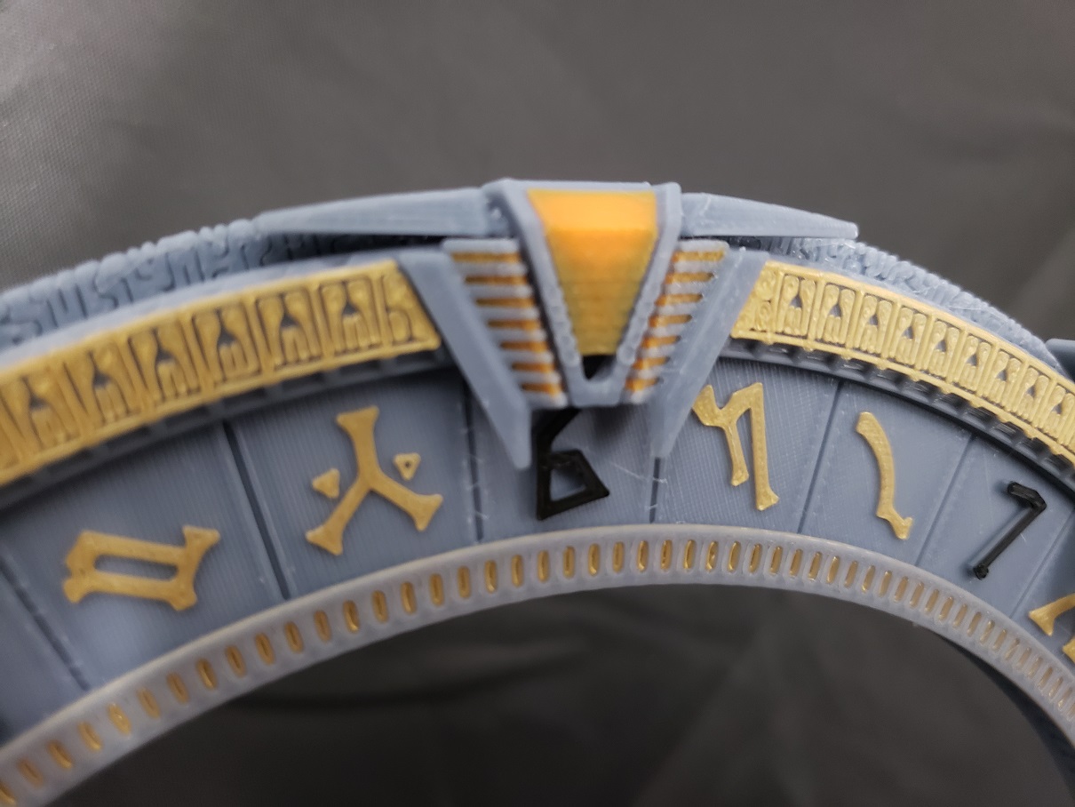 3D Printable Stargate - working clock by Tomasz