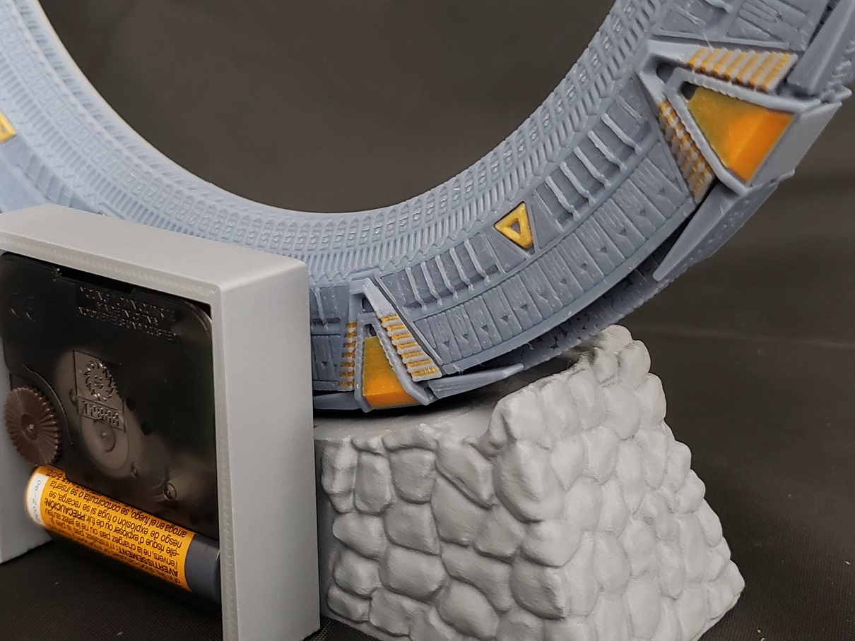 3D Printable Stargate - working clock by Tomasz