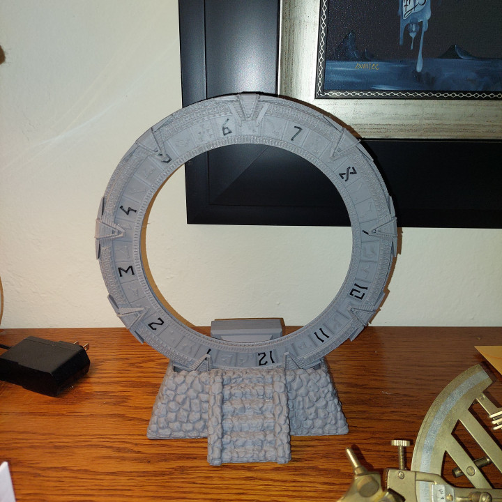 3D Print of Stargate - working clock by glennbrockett