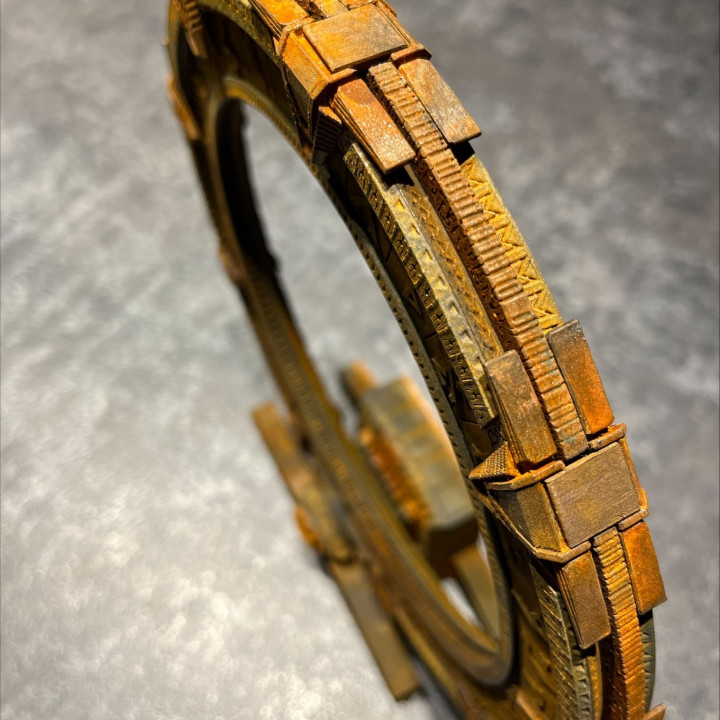 3D Printable Stargate - working clock by Tomasz