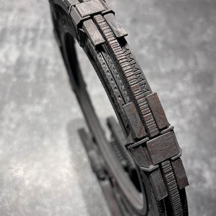 3D Printable Stargate - working clock by Tomasz